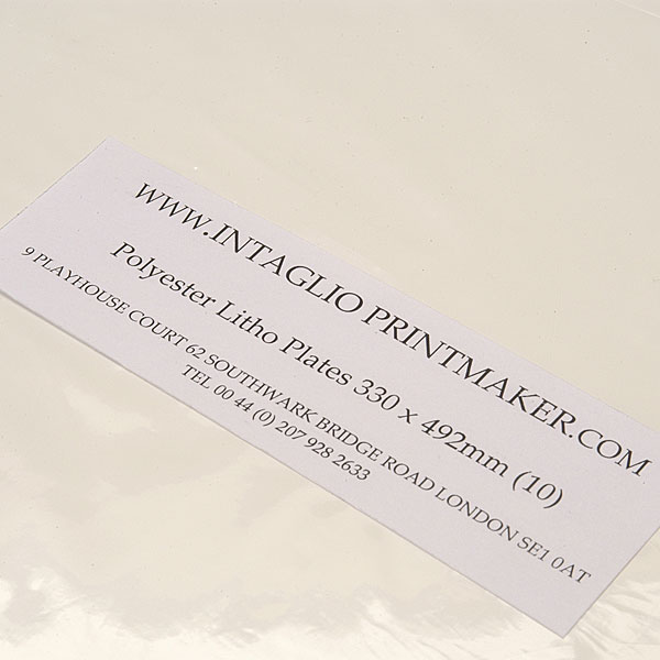 Polyester Litho Plates - Intaglio Printmaker