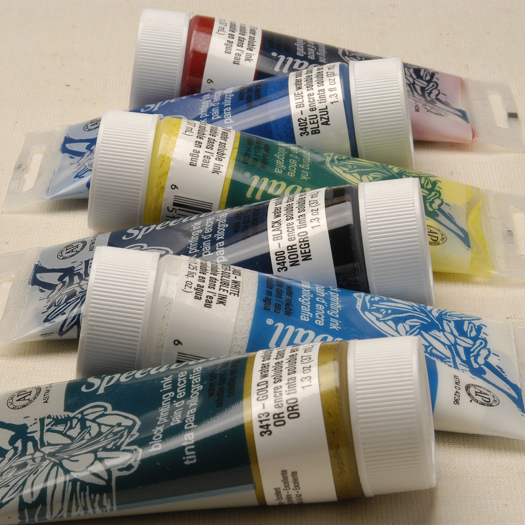 Speedball Water Soluble Block Printing Ink Starter Set - Intaglio ...